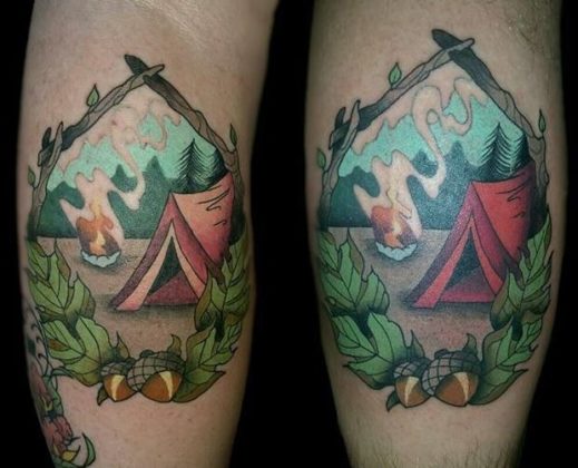 25 Tatuagens Para Quem Gosta de Acampar- MaCamp
