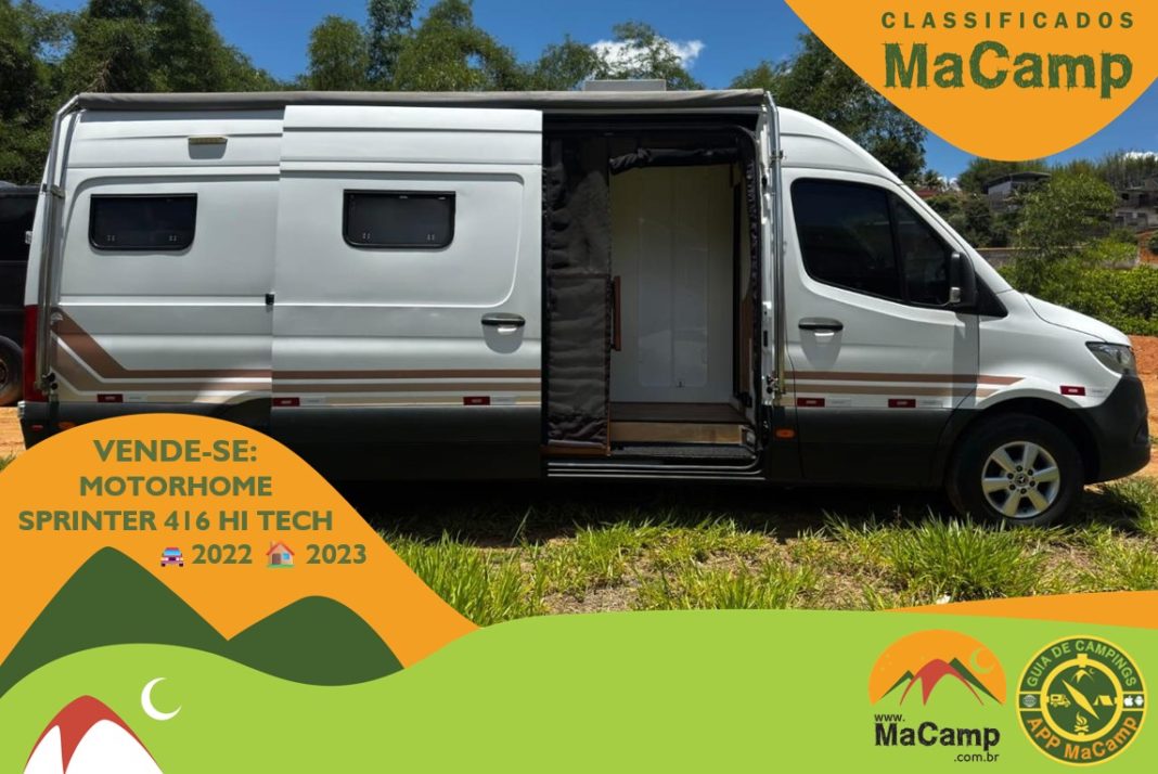 VENDE-SE: Sprinter 416 Hi-tech Extra Longa - 2022/2023- MaCamp