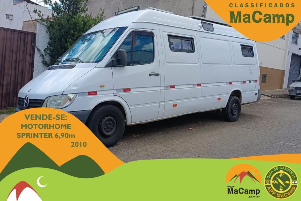 VENDE-SE: Motorhome Sprinter Furgão Extra Longa 6,90m - 2010- MaCamp